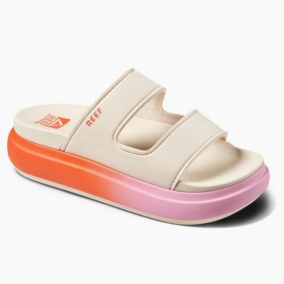 Reef | Shoes | Reef Womens Sandals In Cream Orange And Pink | Poshmark
